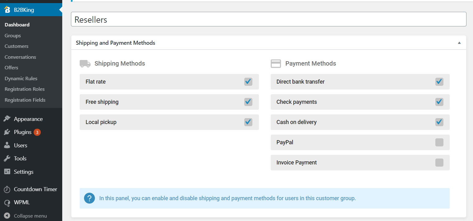 How to set different Minimum Order Thresholds for different users with NeroCommerce and B2BKing