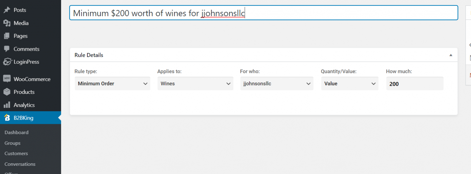 How to set different Minimum Order Thresholds for different users with ...