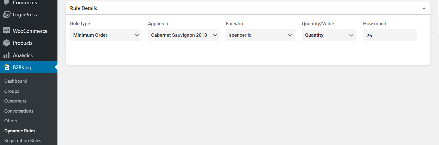 How to set different Minimum Order Thresholds for different users with WooCommerce and B2BKing ...