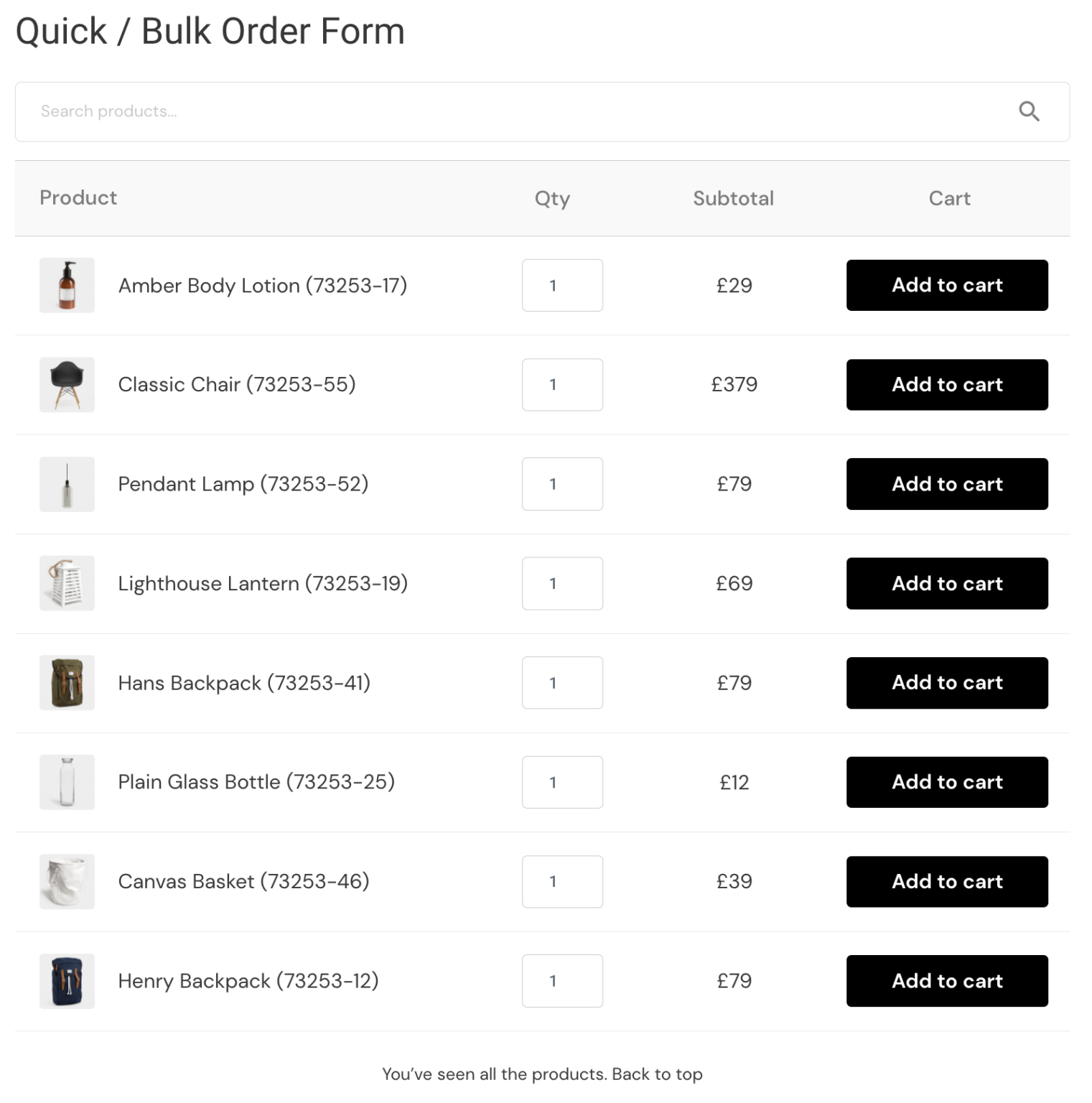 WooCommerce Wholesale Order Form - #1 Bulk Order Plugin