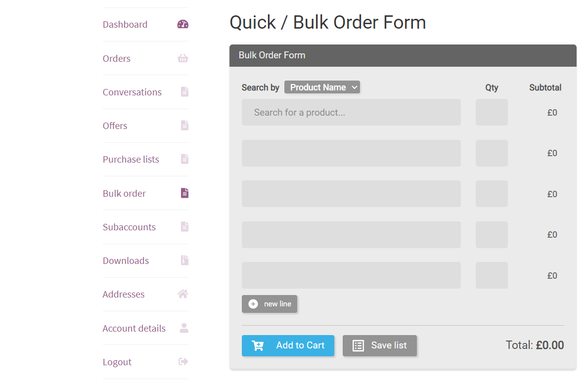 Order Form Themes & Styling - B2BKing