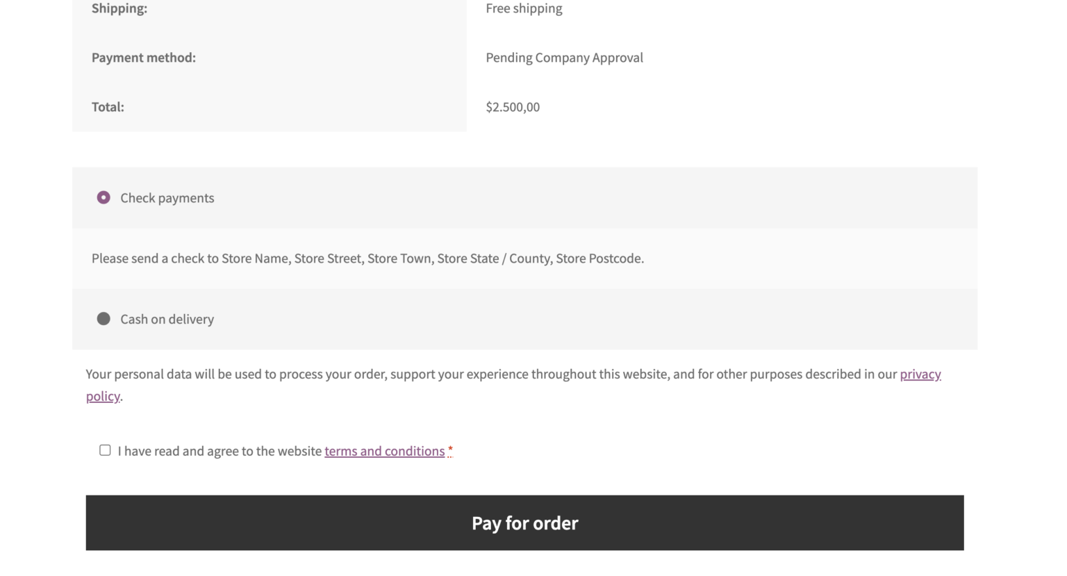 Company Order Approval - B2BKing