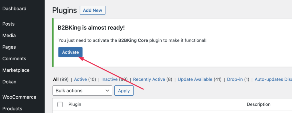 Quick Start Guide: Install and Activate B2BKing